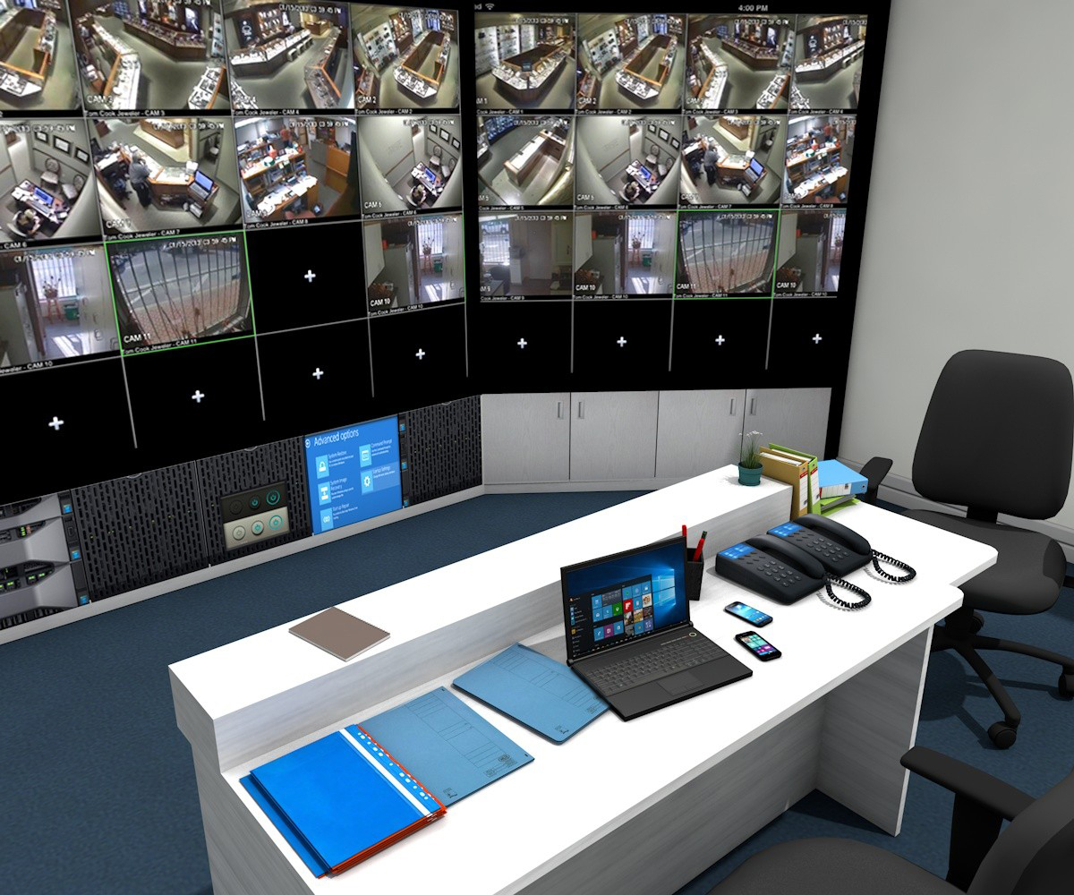surveillance room 3d model