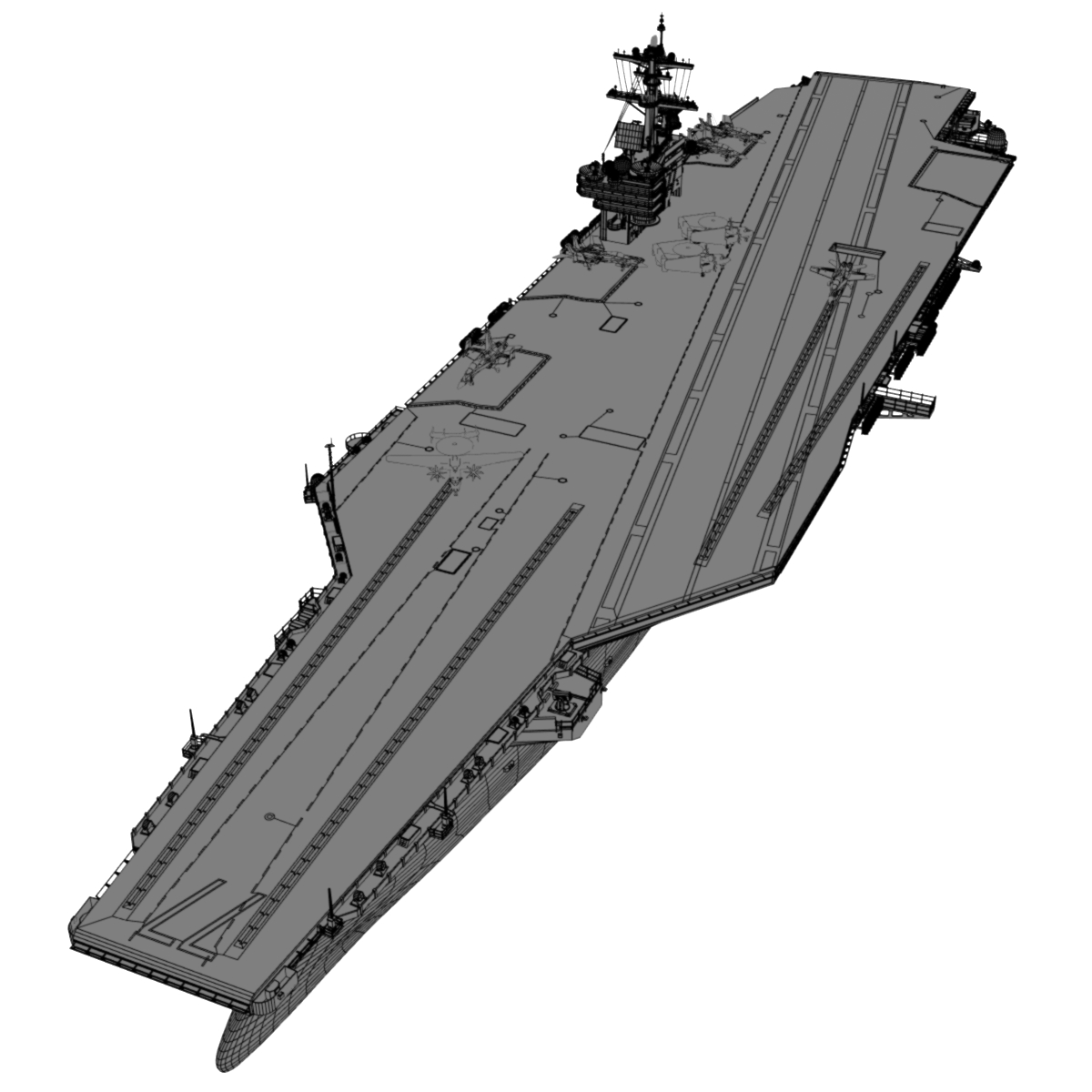 3d model cvn-77 uss george bush
