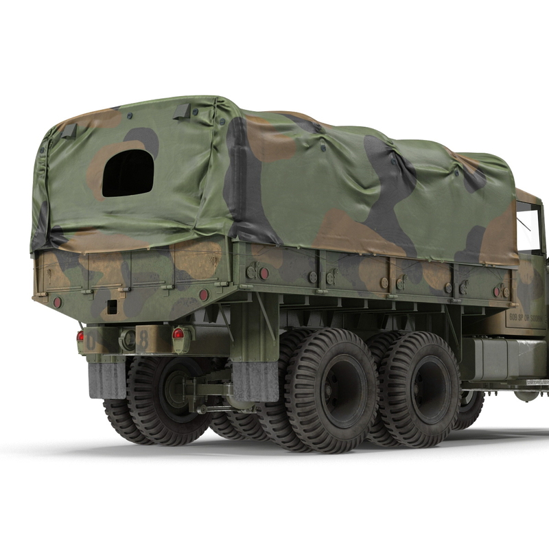 modèle 3D de Camion cargo militaire américain m35a2 camouflage modèle ...