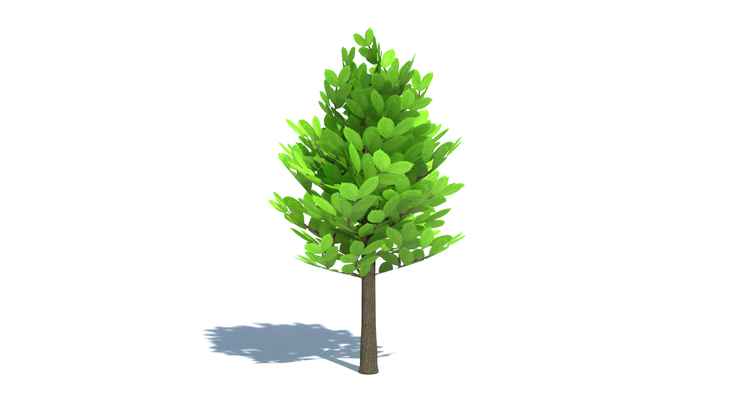 small cartoon tree 3ds