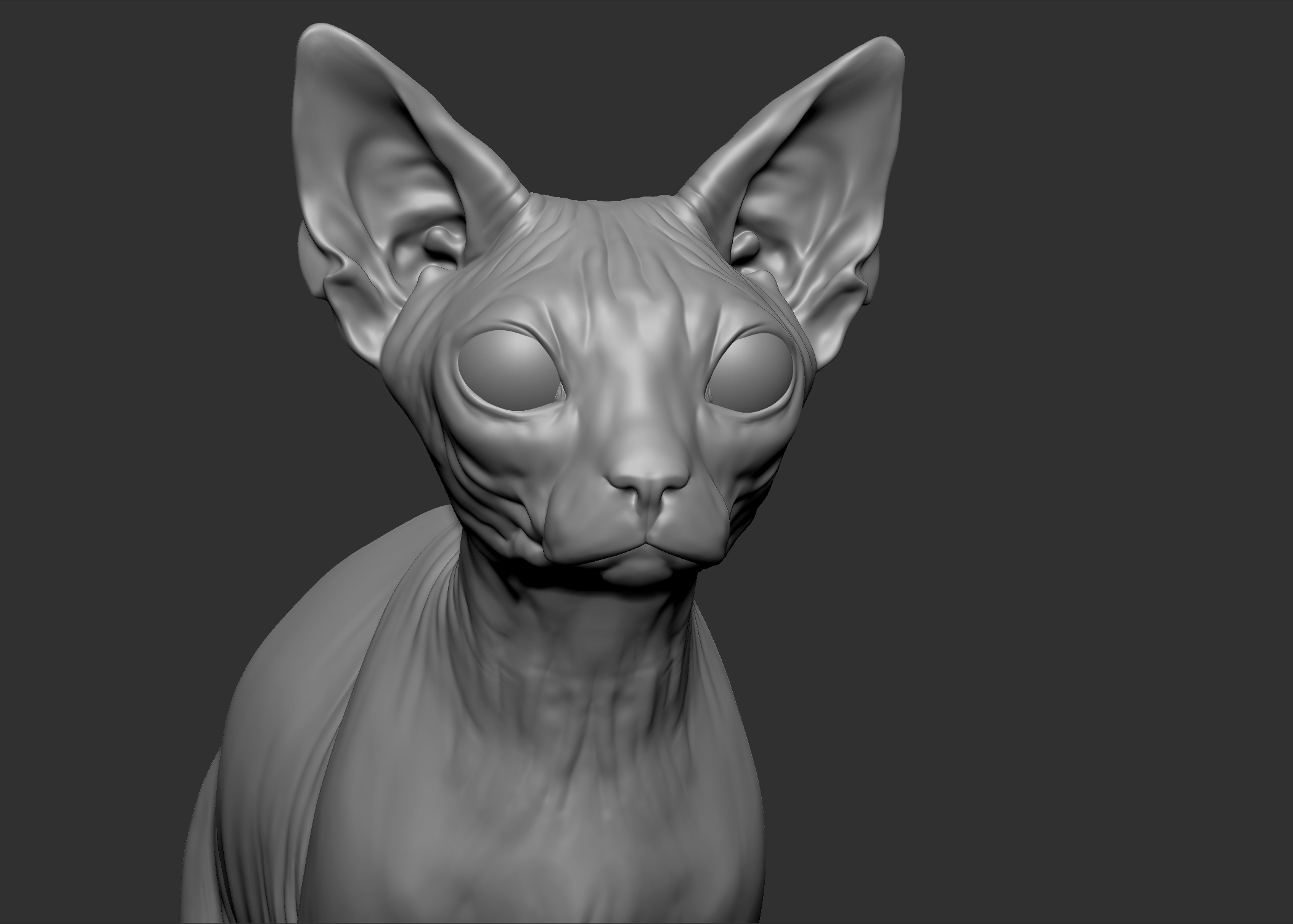 sphynx cat 3d obj