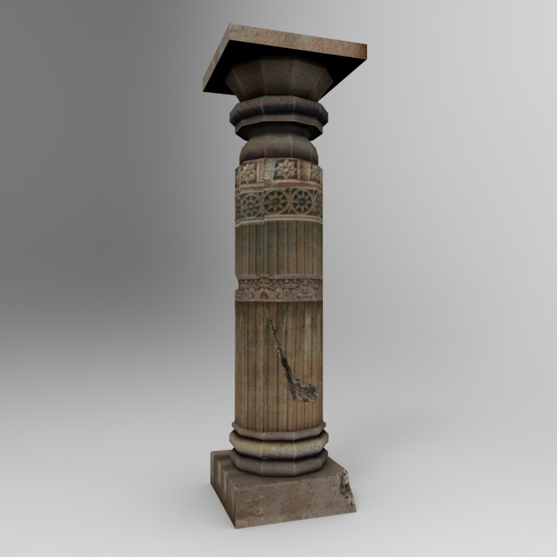 broken pillar 3d model