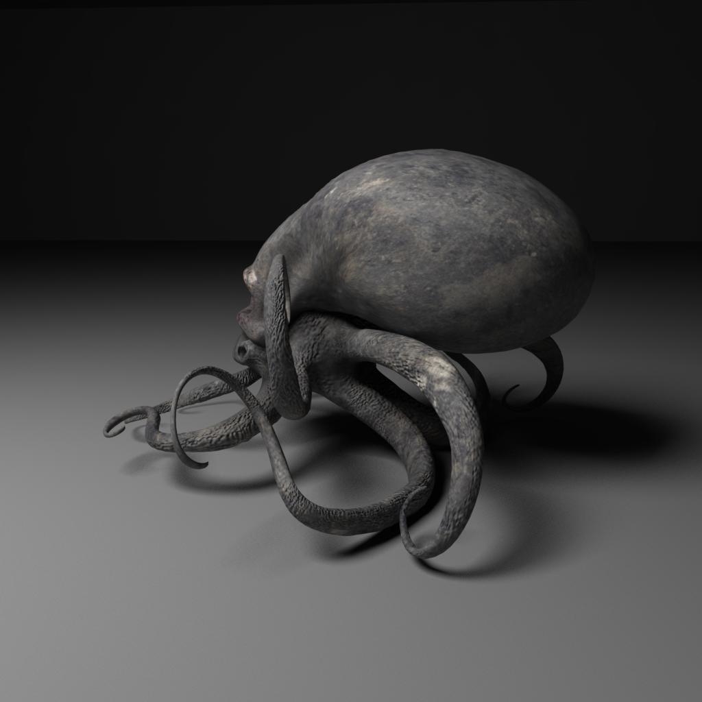 3d model octopus monster