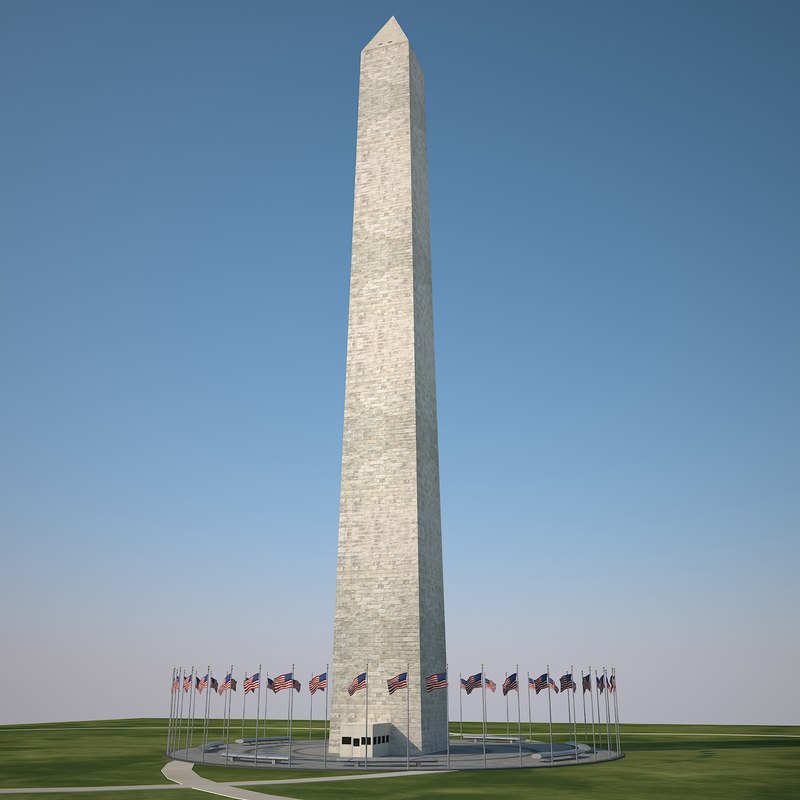 3d model washington monument