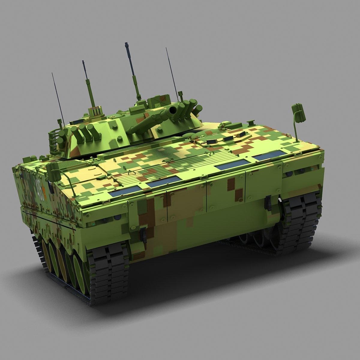 chinese zbd-04a pla ifv 3d model
