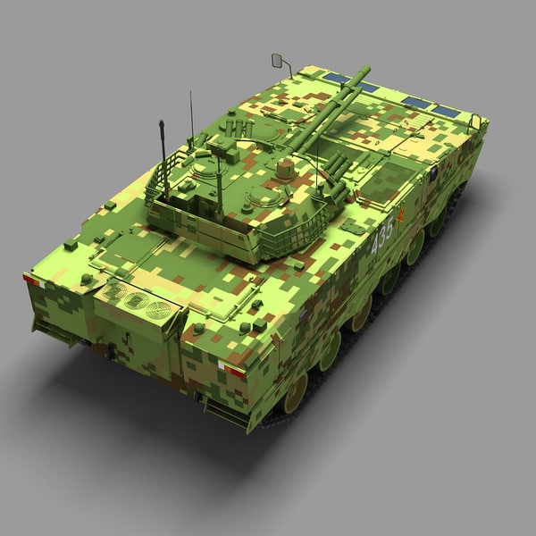 chinese zbd-04a pla ifv 3d model