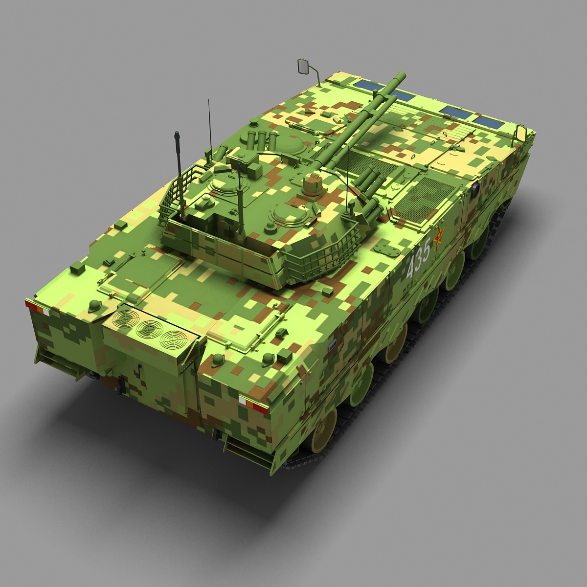 chinese zbd-04a pla ifv 3d model