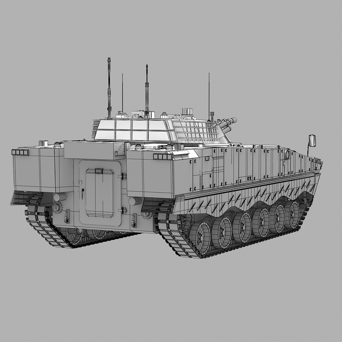 chinese zbd-04a pla ifv 3d model