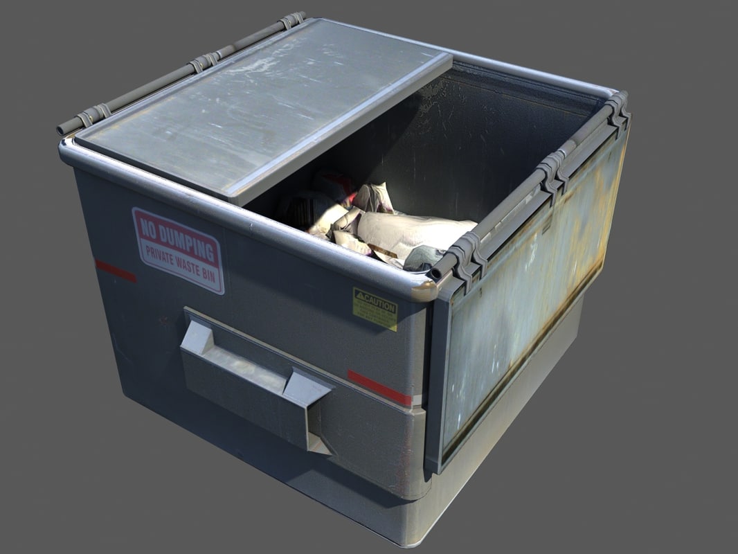 small dumpster 3d model