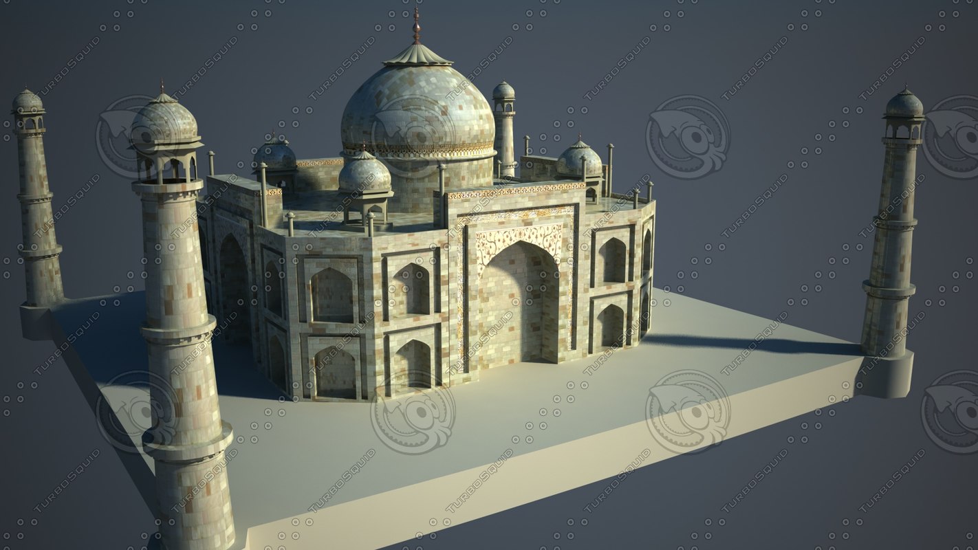 taj mahal 3d model