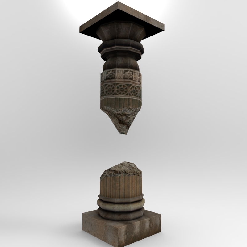 broken pillar 03 obj