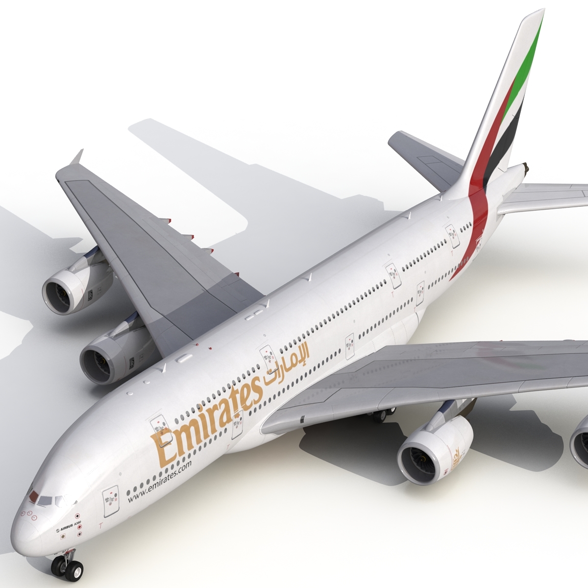 airbus a380-900 emirates 3d 3ds