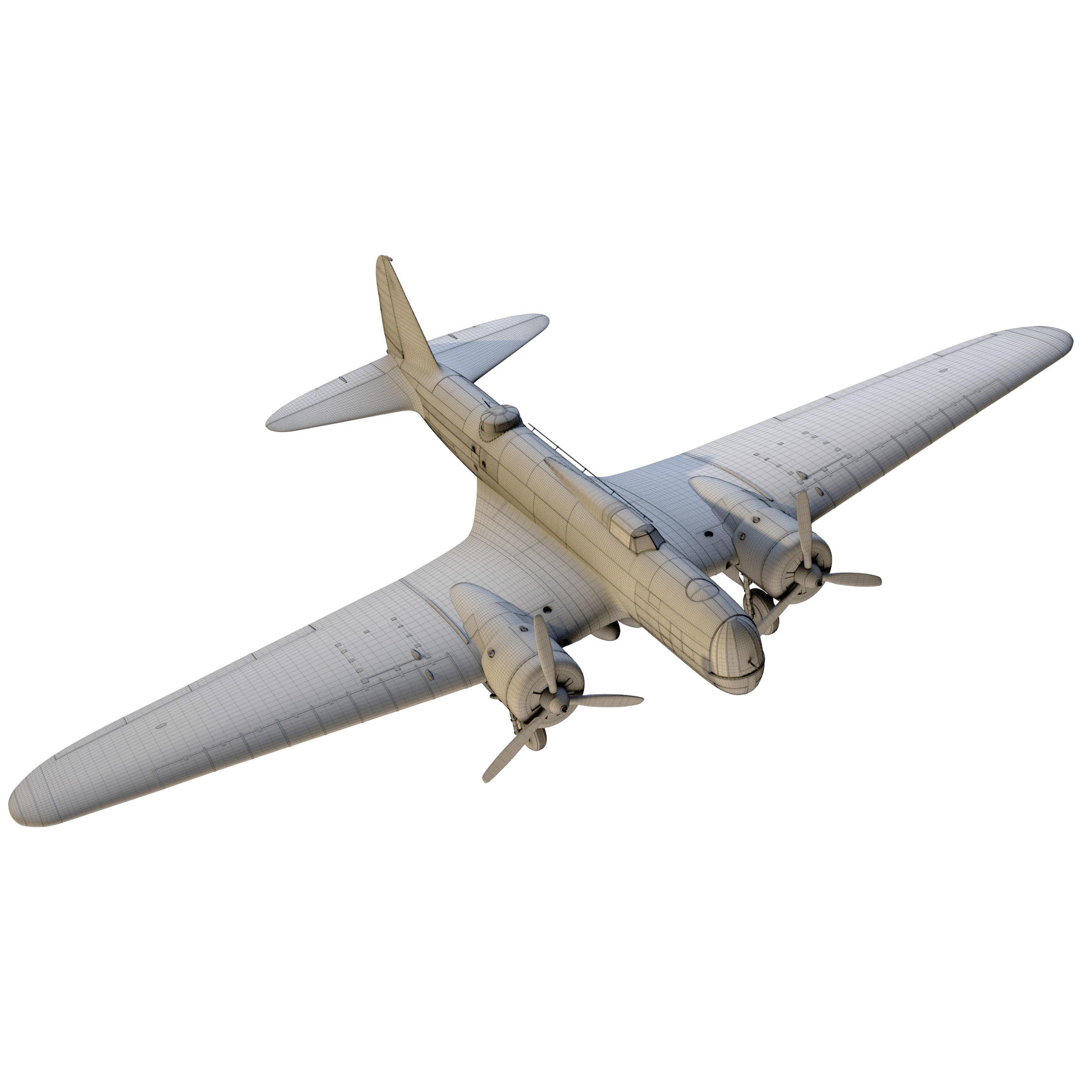 3d model db-3 bomber