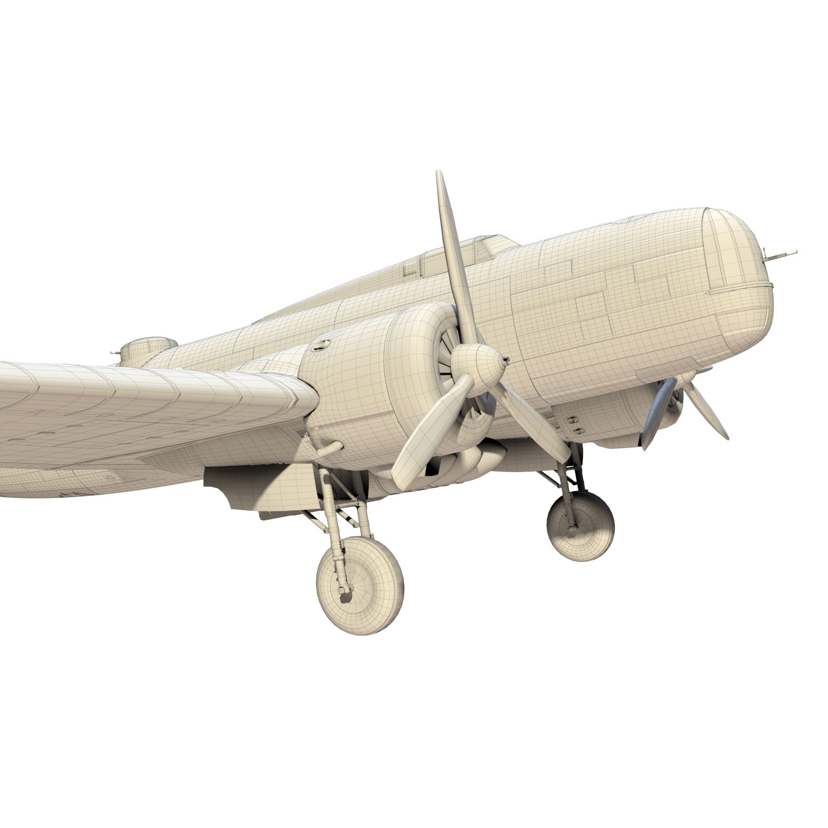 3d model db-3 bomber