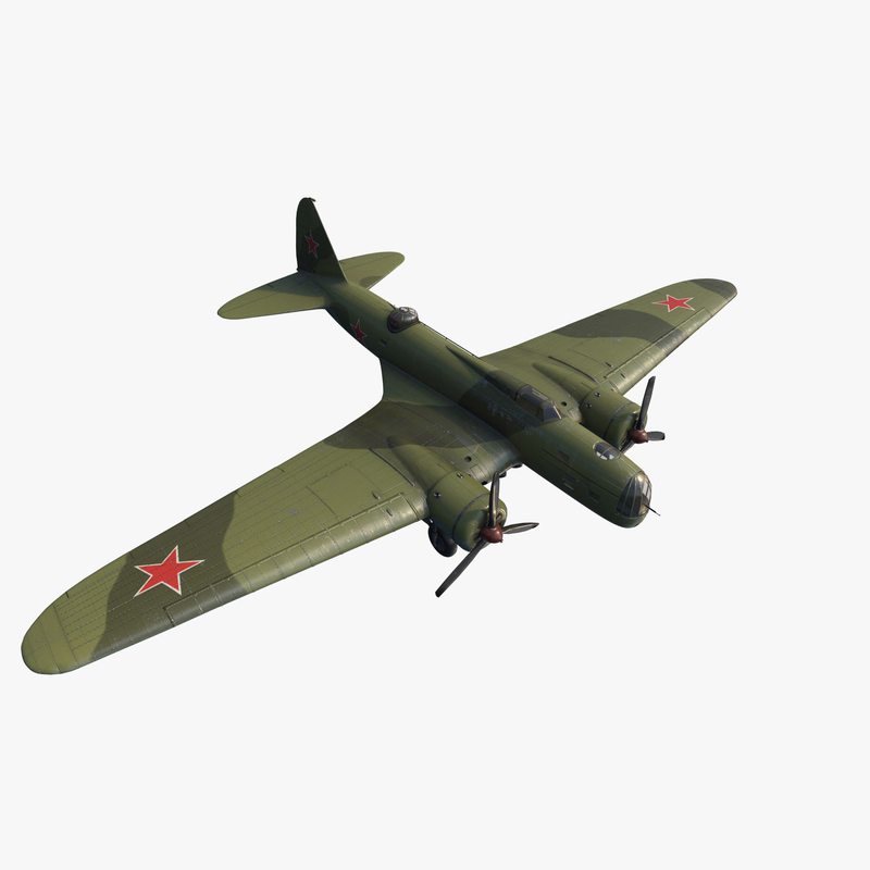 3d model db-3 bomber