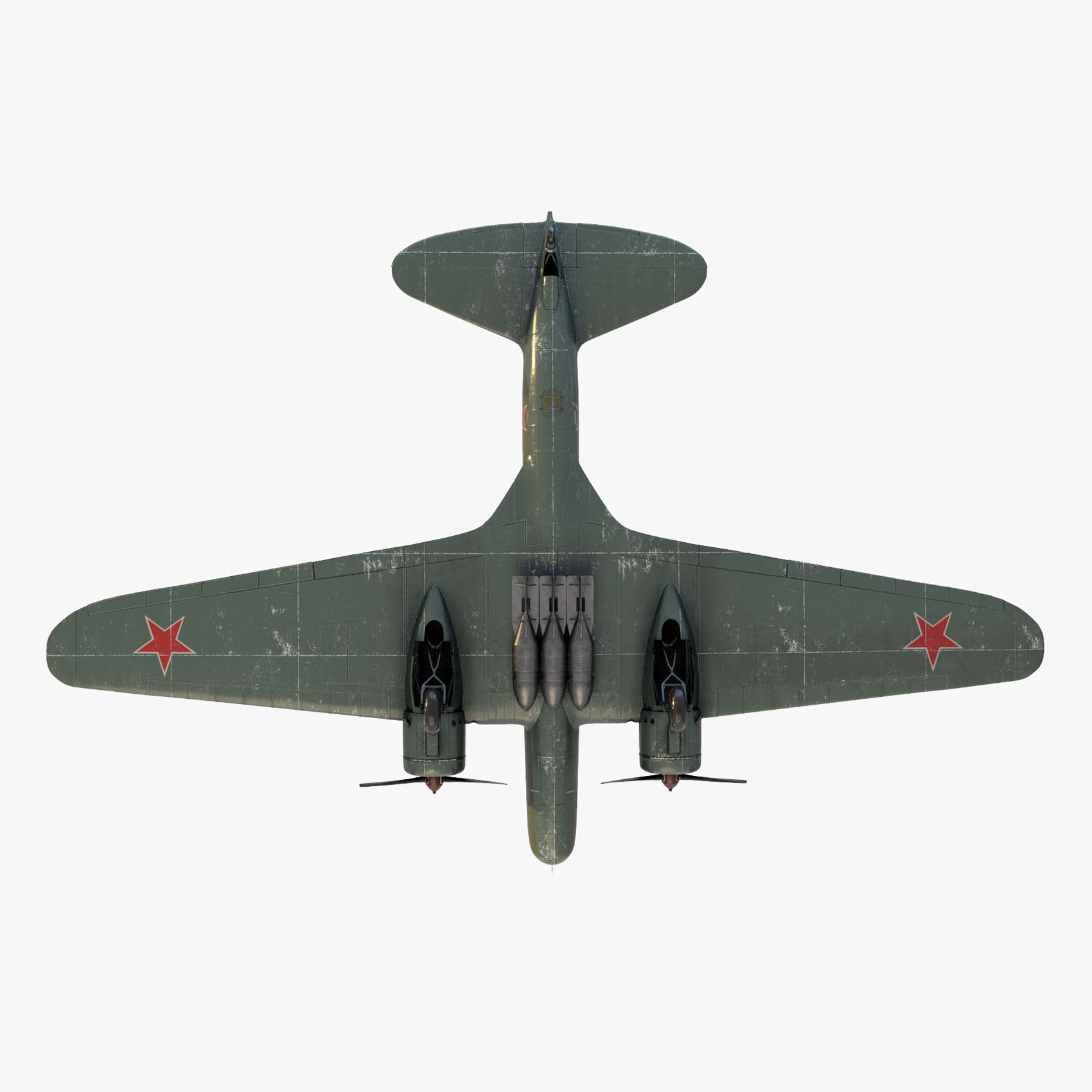 3d model db-3 bomber