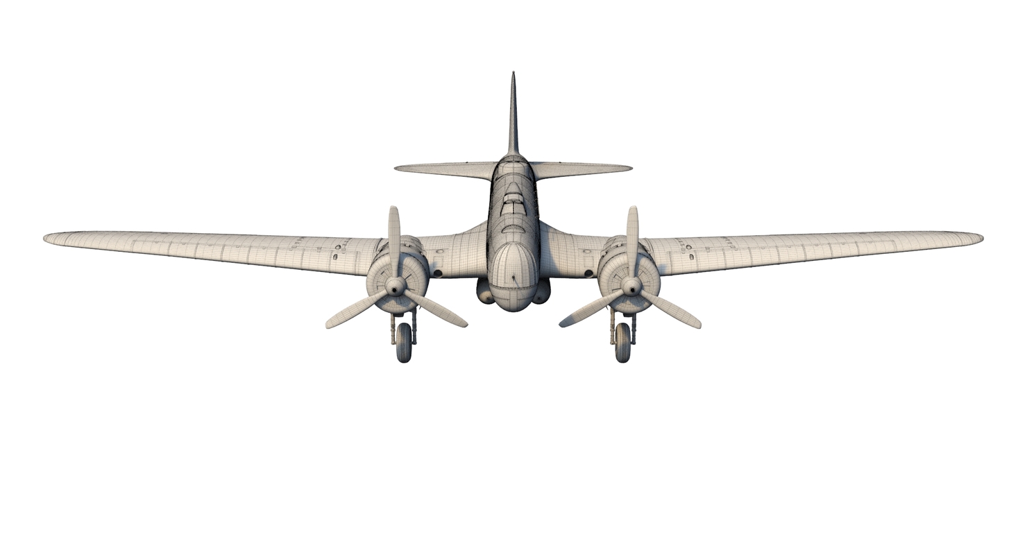 3d model db-3 bomber