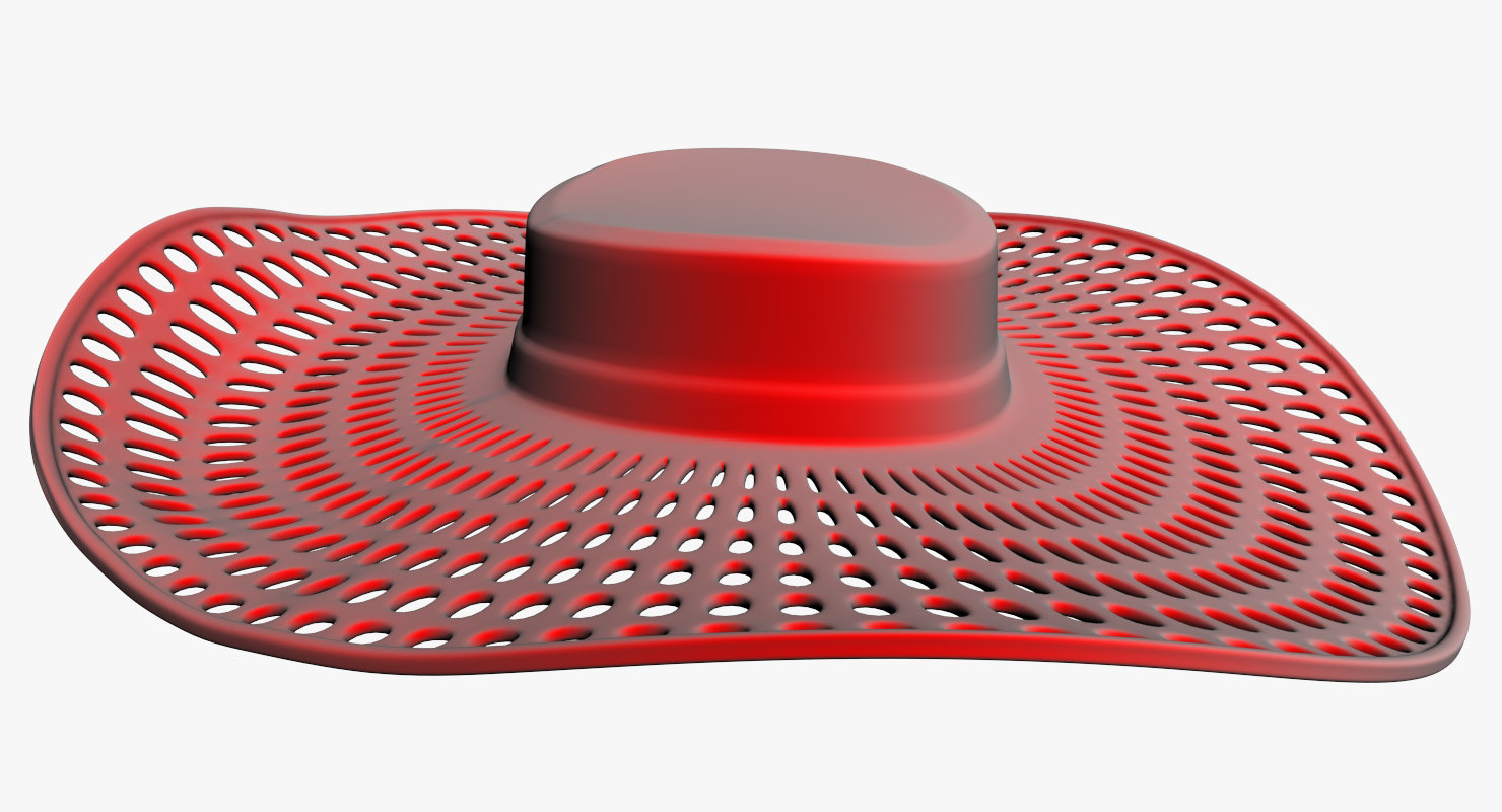 hat red 3d model
