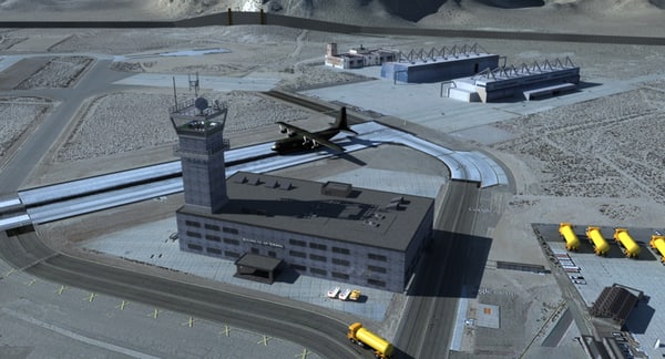 3d naval military base model