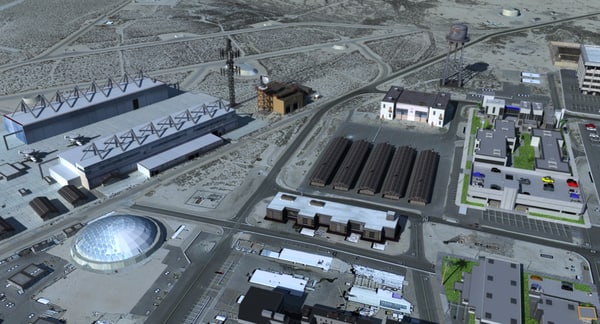 3d naval military base model