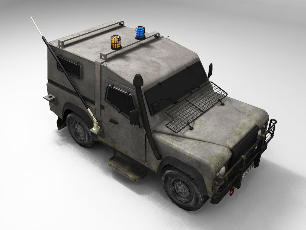 3d model military landrover