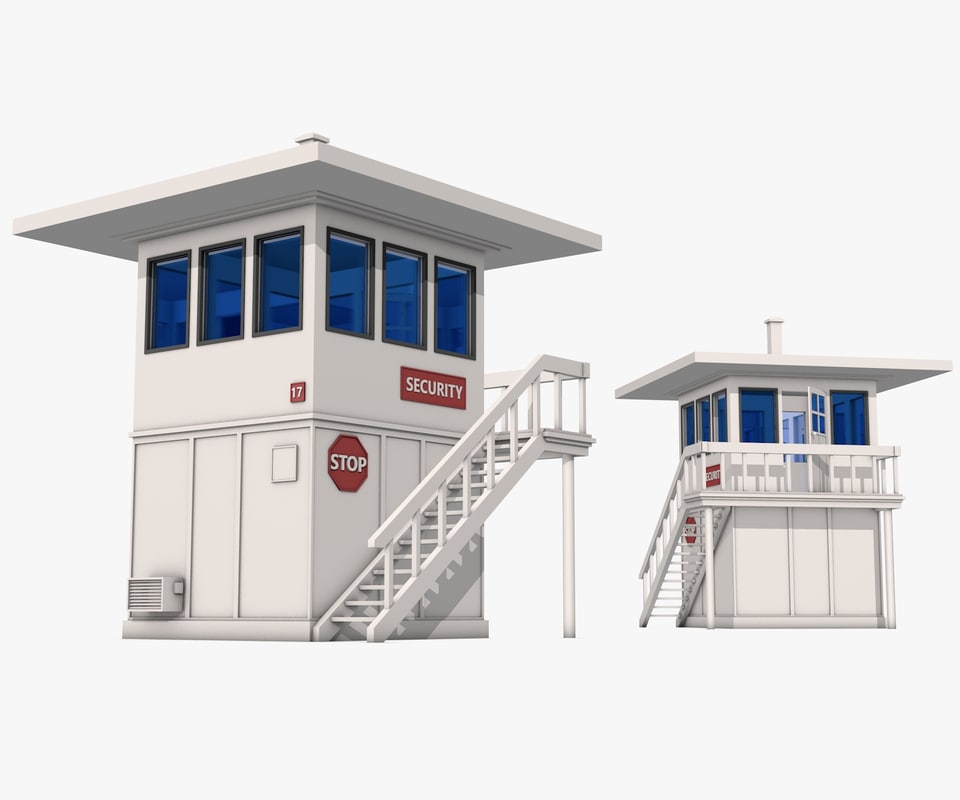 3d model guard house