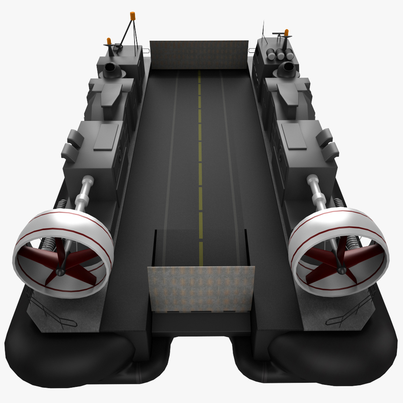 lcac hovercraft 3d max