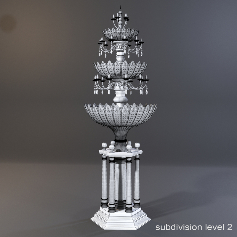 modèle 3D de Fontaine de luxe - TurboSquid 1063971