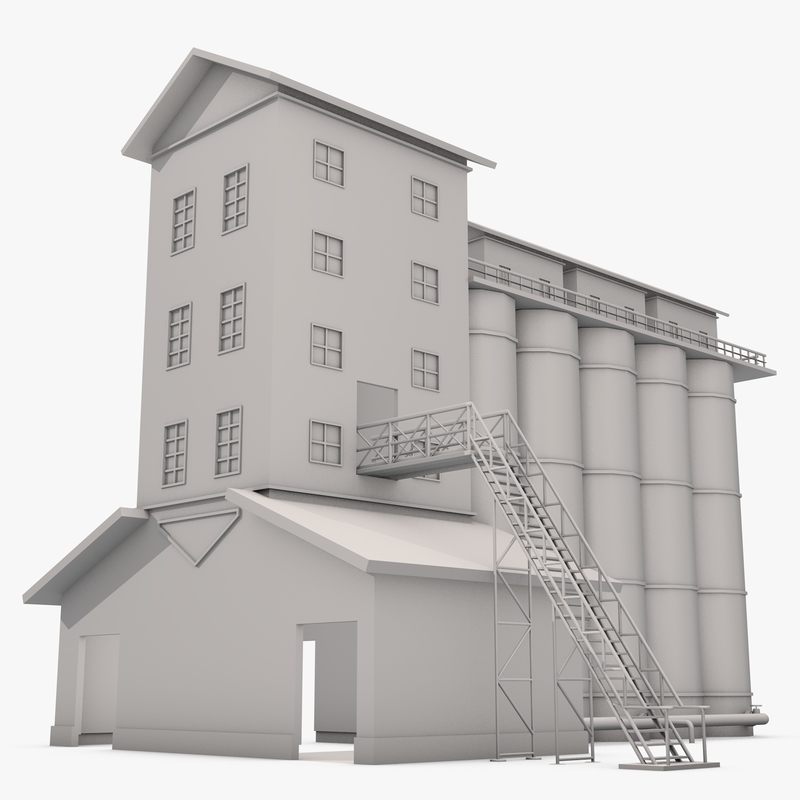 3d dxf industrial building