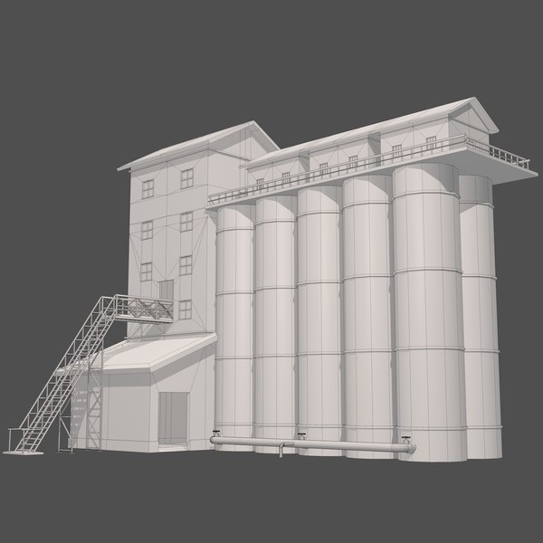 3d dxf industrial building