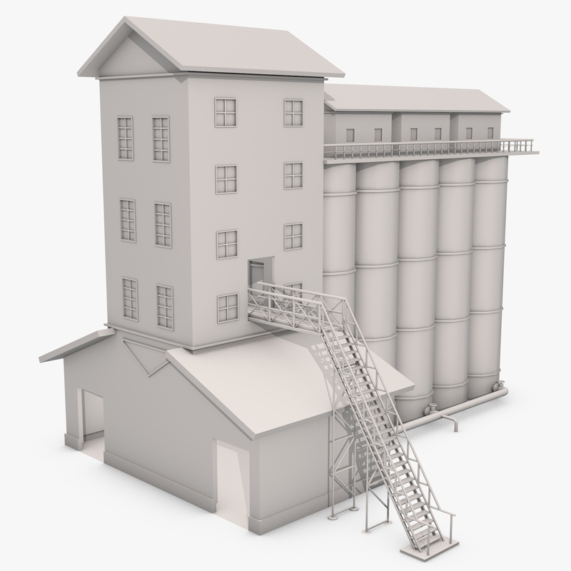 3d dxf industrial building