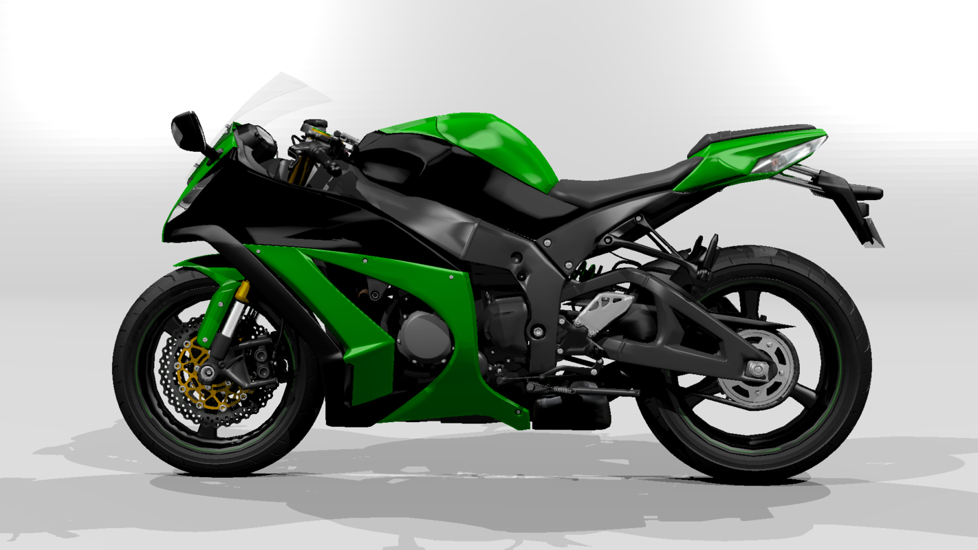 kawasaki zx-10r 3d obj