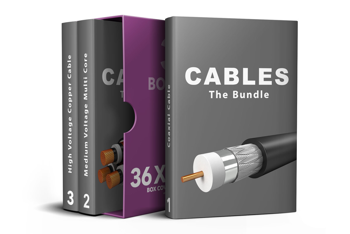 3d electrical cables complete 36 model