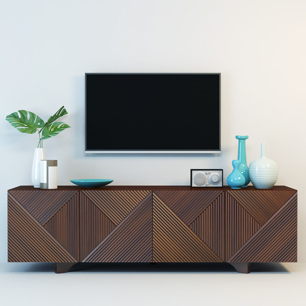 3d designer media console
