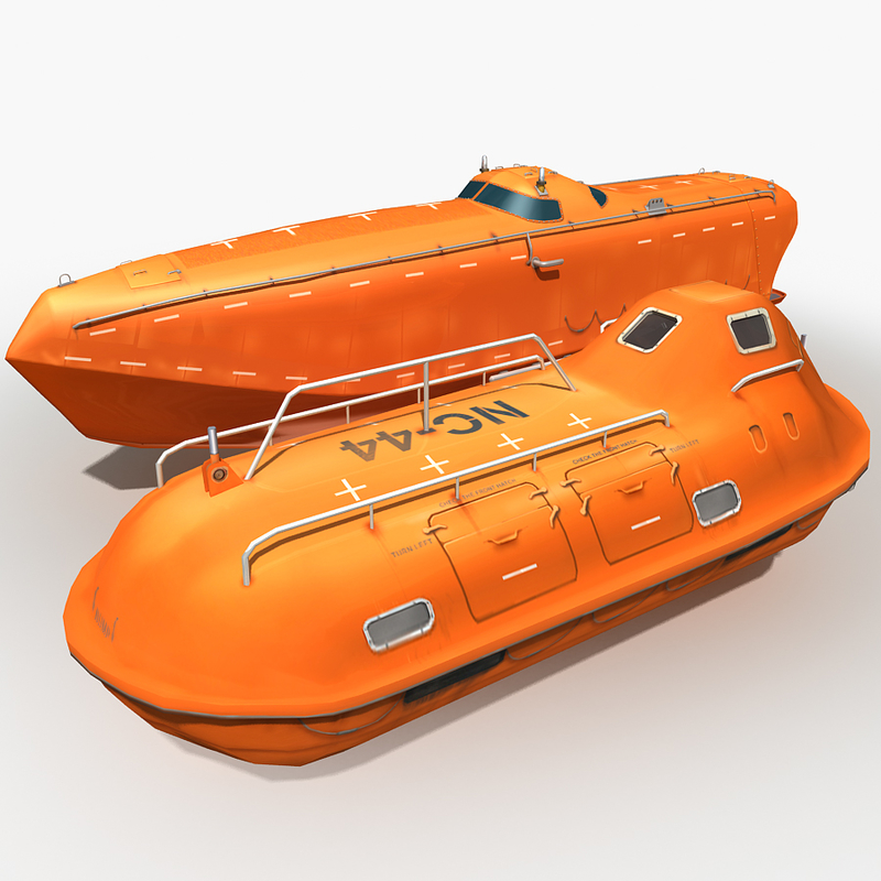 3d lifeboat pack model