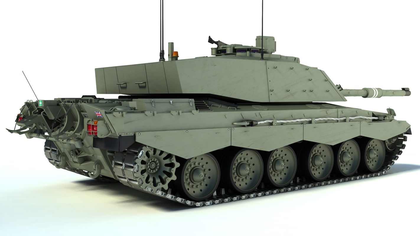 3d model of challenger 2 mbt tank