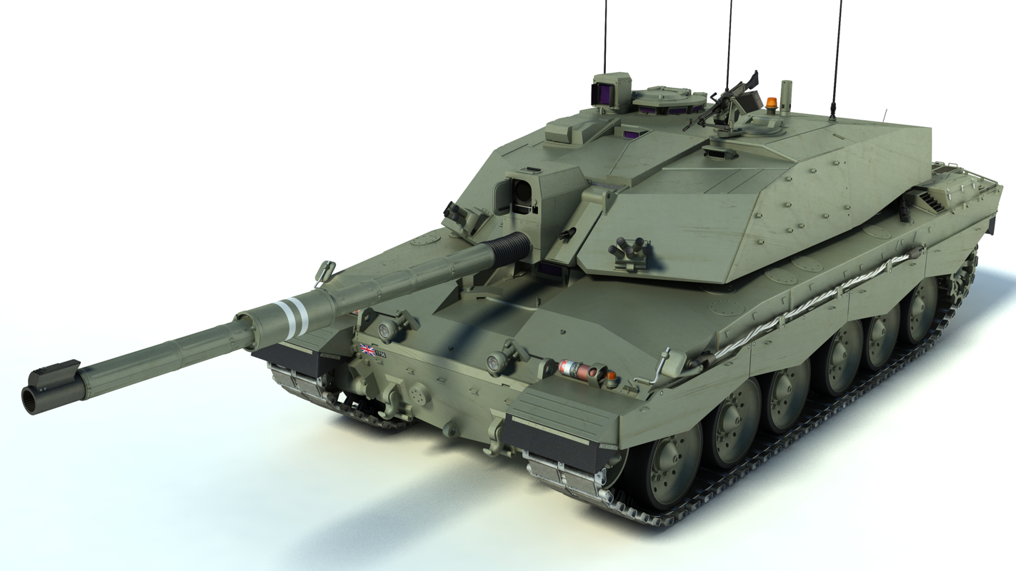 3d model of challenger 2 mbt tank