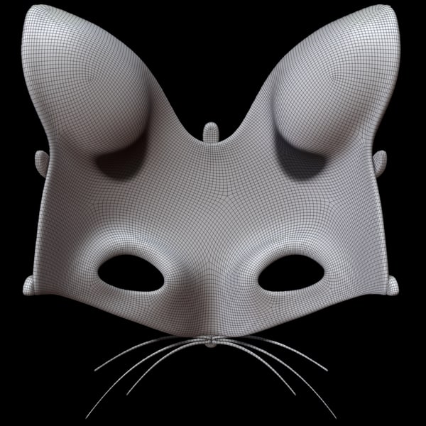 3d model cat mask