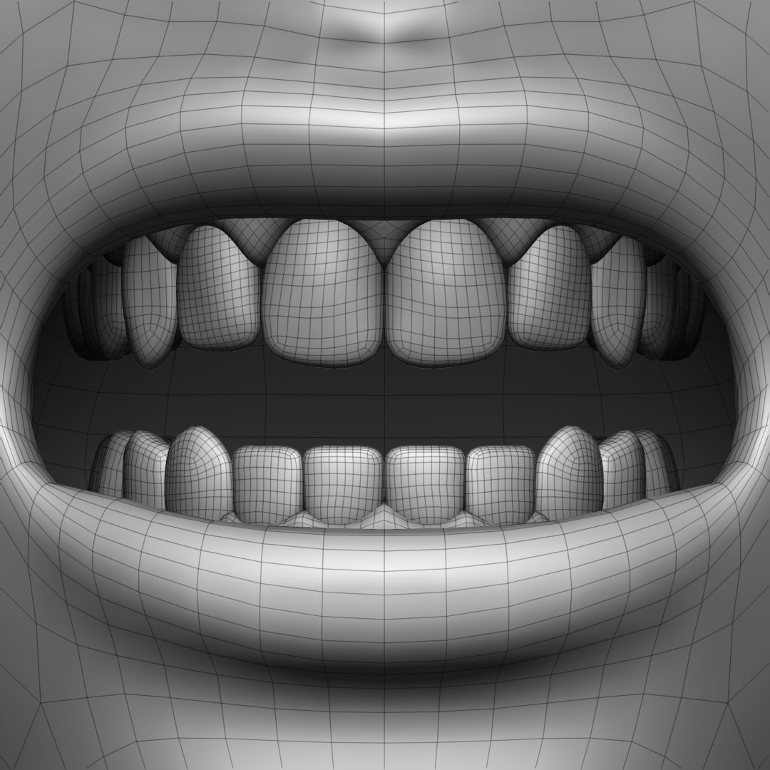 teeth 3d c4d