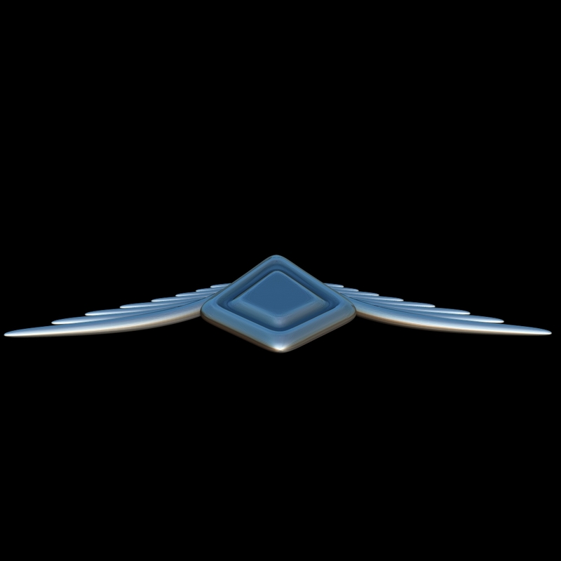 3d wings crest