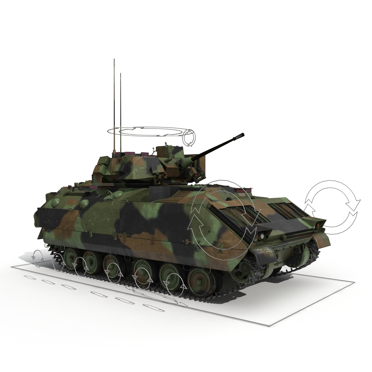 3d infantry fighting vehicle bradley m2