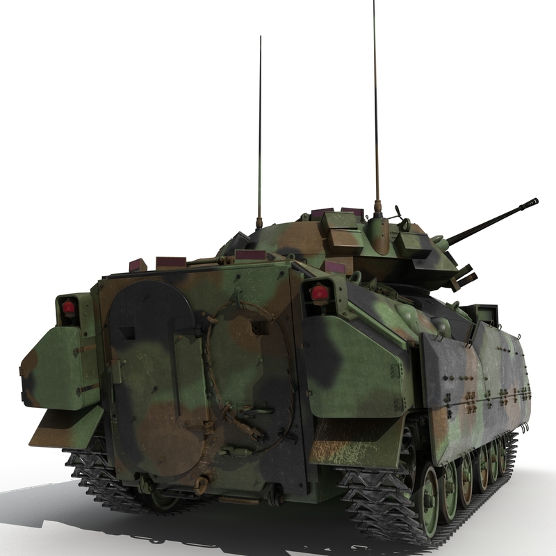 3d infantry fighting vehicle bradley m2 model