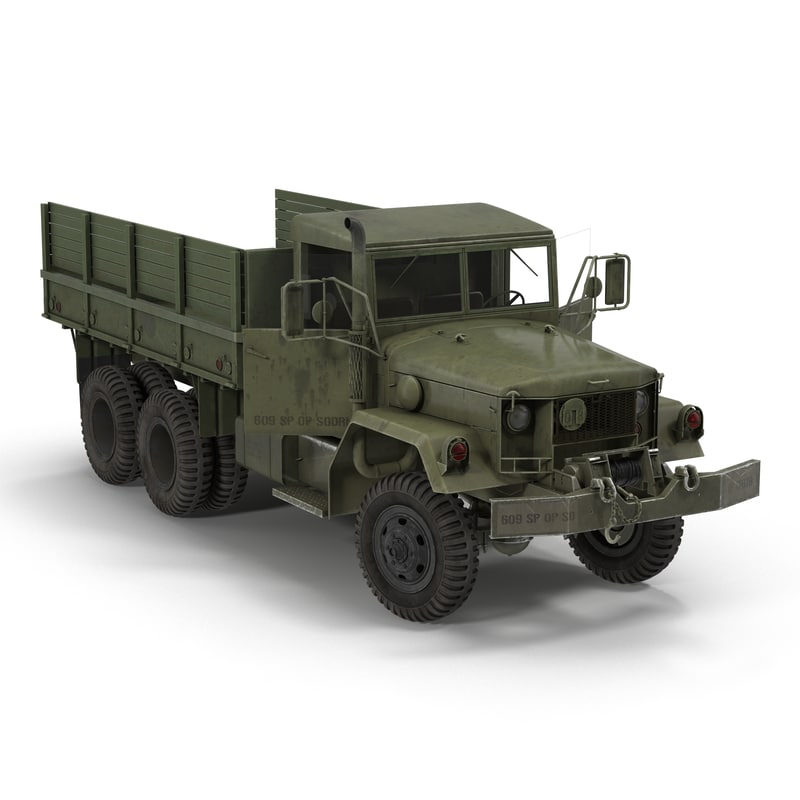 3d military cargo truck m35a2 model