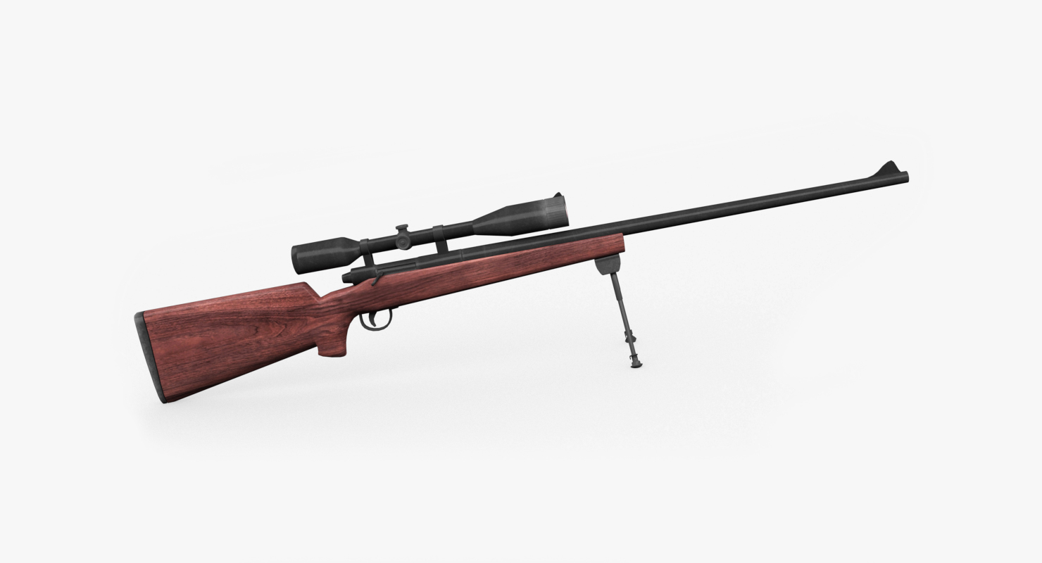 m40 rifle sniper 3d model