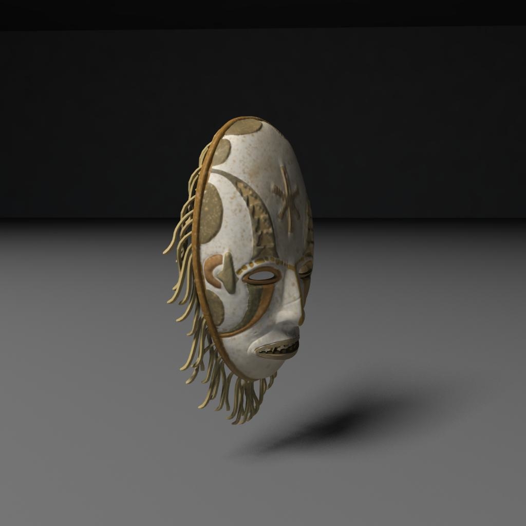 voodoo mask 3d obj
