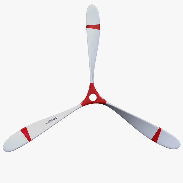 3d propeller white