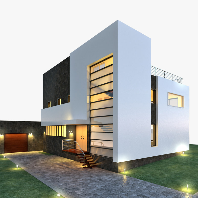 modern home house 3d model