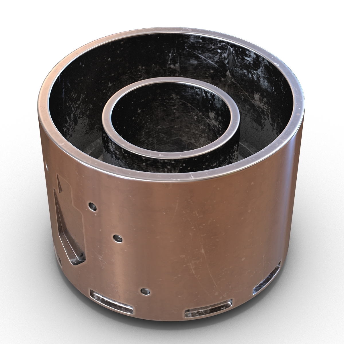 industrial anodized end cap 3d model