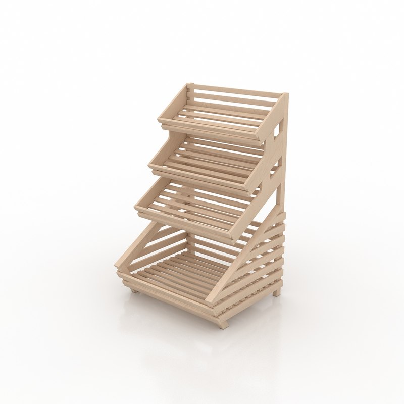 3d bread rack bakeries model