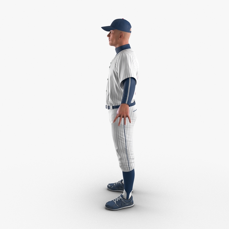 3d model of baseball player generic 5
